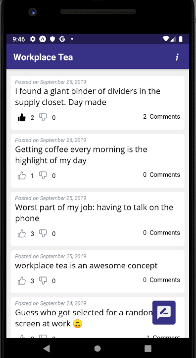 GitHub - elderferreiras/workplace-tea-mobile: An app to confidentially ...